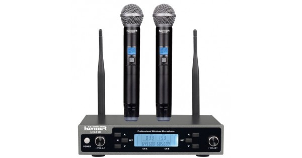 זוג מיקרופונים אלחוטיים HAYMER UH-510